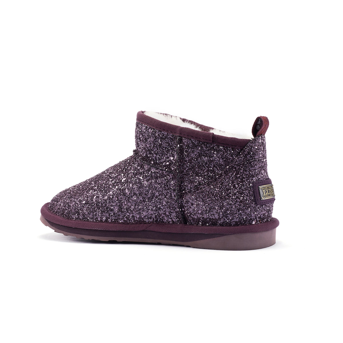 COSY ULTRA SHORT GLITTER PLUM | Australia Luxe Collective